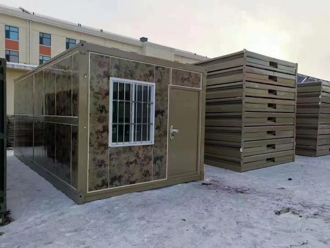 Temporary Folding Construction Site Huts Prefabricated Container Office