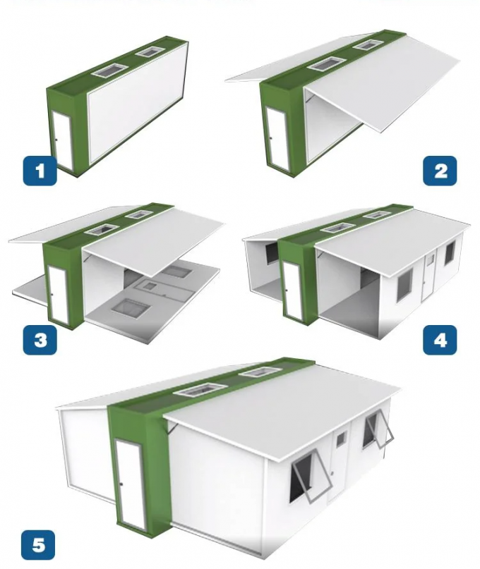 Flexible Expandable Prefab House Modular Construction Space Efficiency