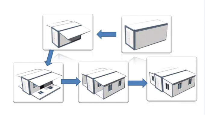 Space Efficiency Quick Installation Expandable Prefab House ...