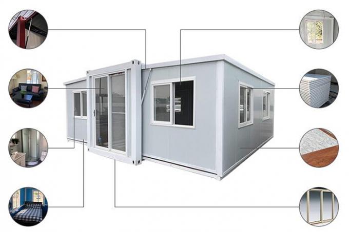 5 Bedroom Shipping Container Expandable Prefab House Kitchen Toilet ...