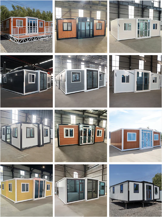 Expandable Container House Cabin 3 Bedrooms Fire Protection Insulation