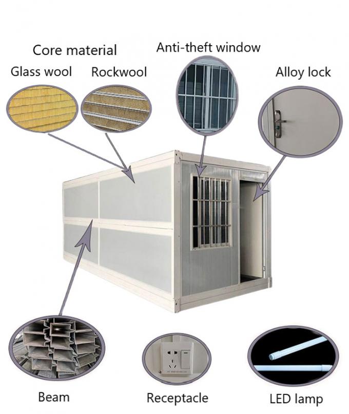 Modular Folding Container Houses Quick Assembly Customizable Durable