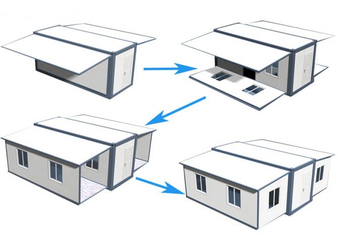 700cm Expandable Tiny Home Manufacturer Green Camouflage Quick Installation