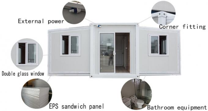 20ft mobile expandable prefab house Manufacturer EPS composite panels ...