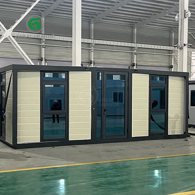 20FT Flat Expandable Shipping Container Glass Curtain Wall ODM