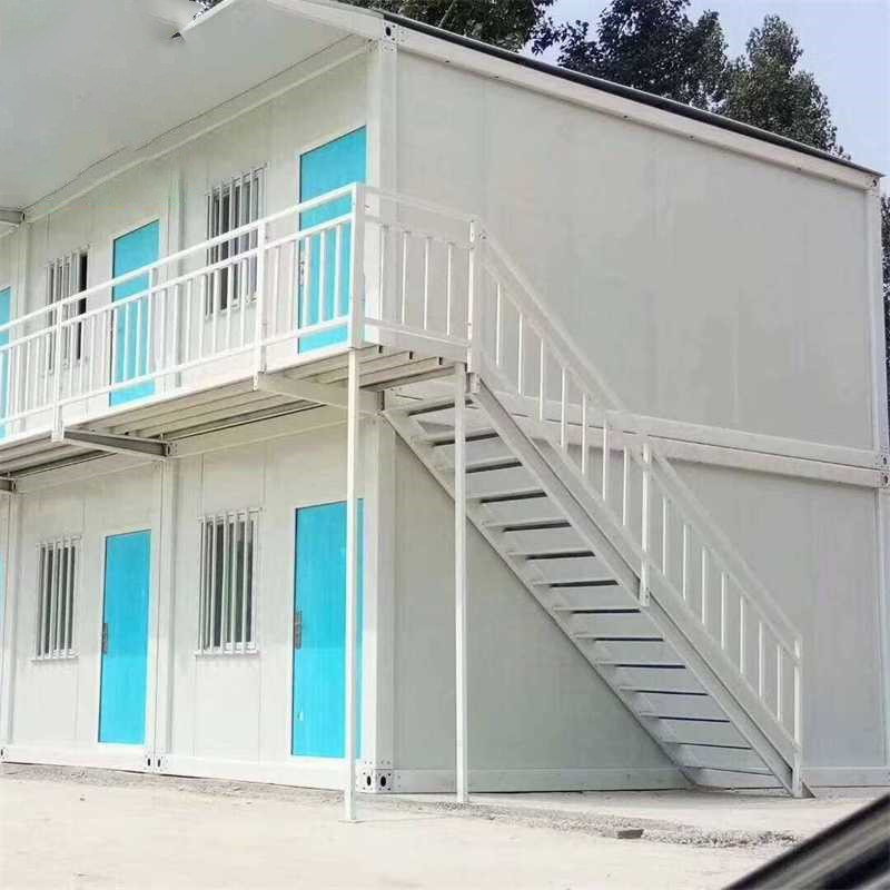 Modular Prefab Portable Office Stairs Building Anti Rust Paint