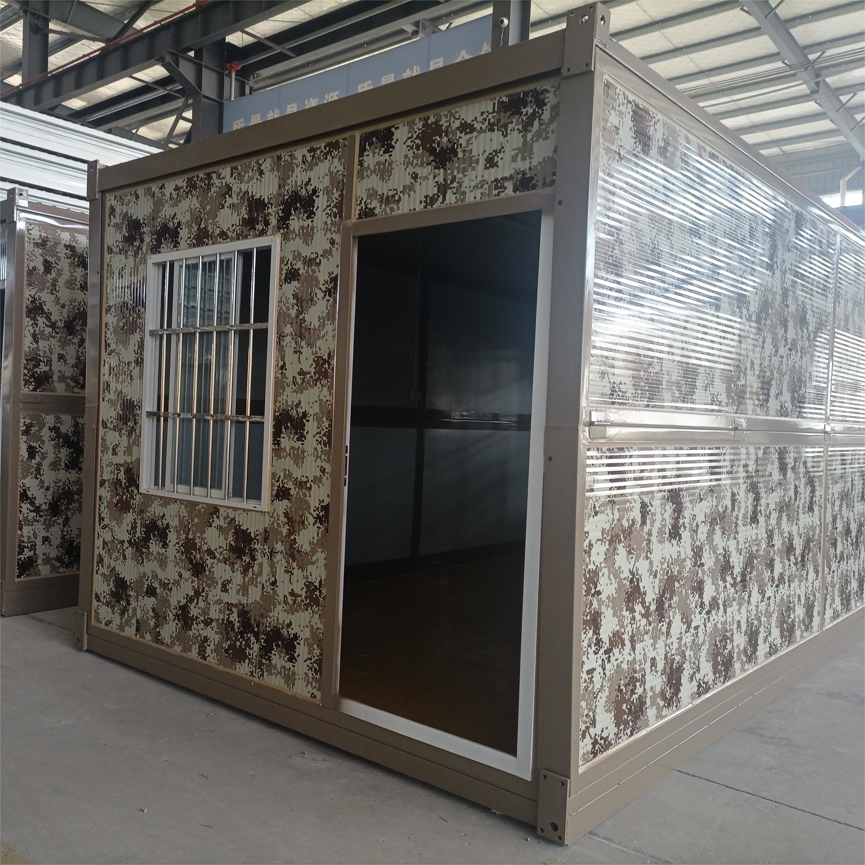 Prefabricated Towable Container Site Sheds Camouflage Pattern