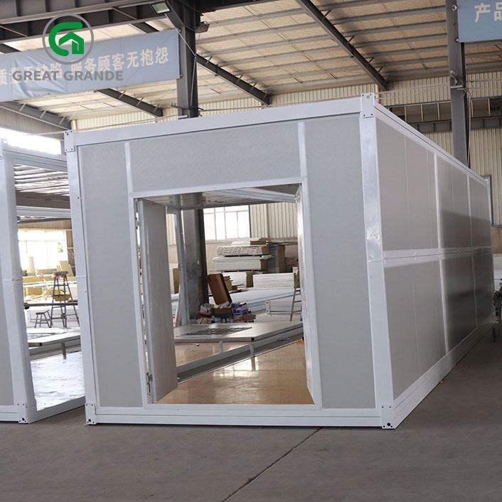 Q235B Galvanized Prefab Folding Container House With Aluminum Alloy ...