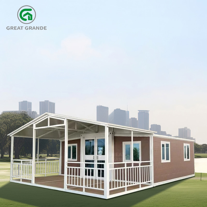 20FT Expandable Modular House Galvanized Steel Square Tube Earthquake ...