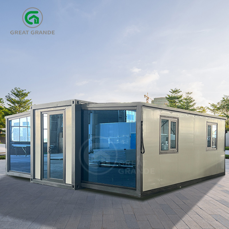 Collapsible Container House Bamboo Wood Flooring Wind-resistance 200km ...