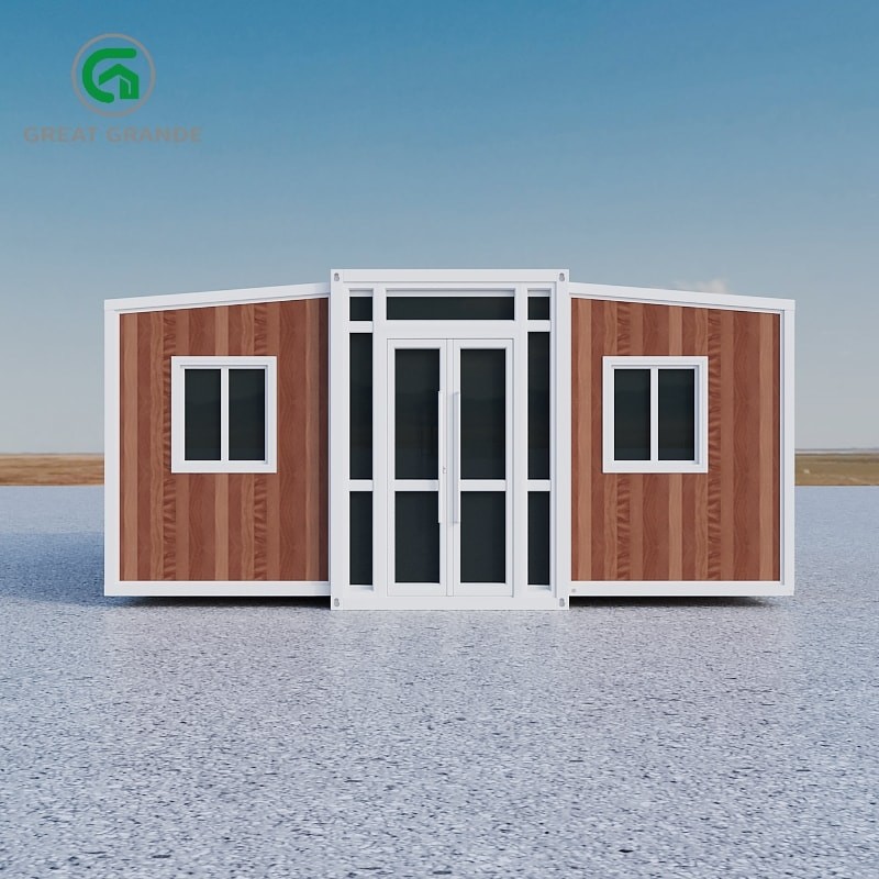 Contemporary Expandable Prefab House 2.0kN/m2 Ground Live Load Aluminum ...